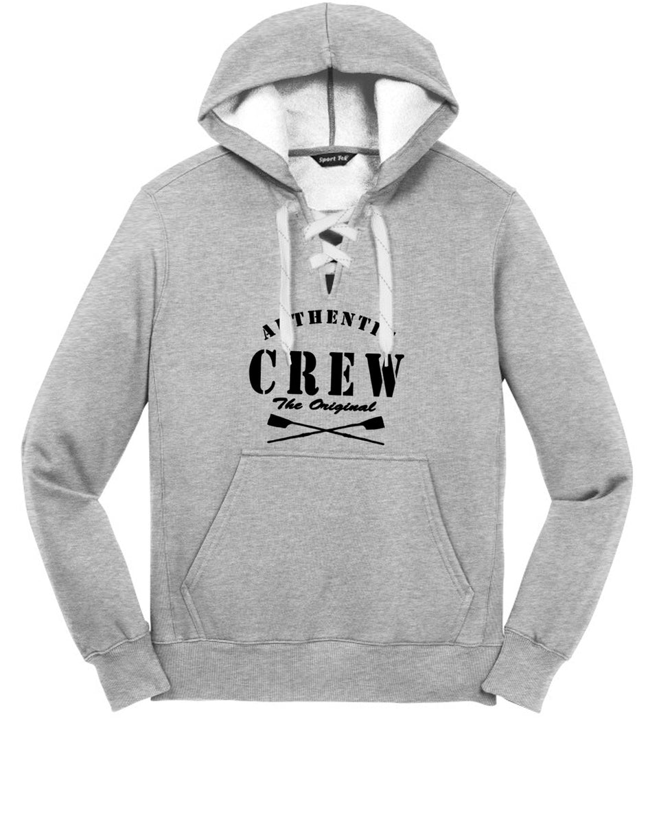 Authentic Crew Lace Hoodie Front Heather – The Rowing Catalog